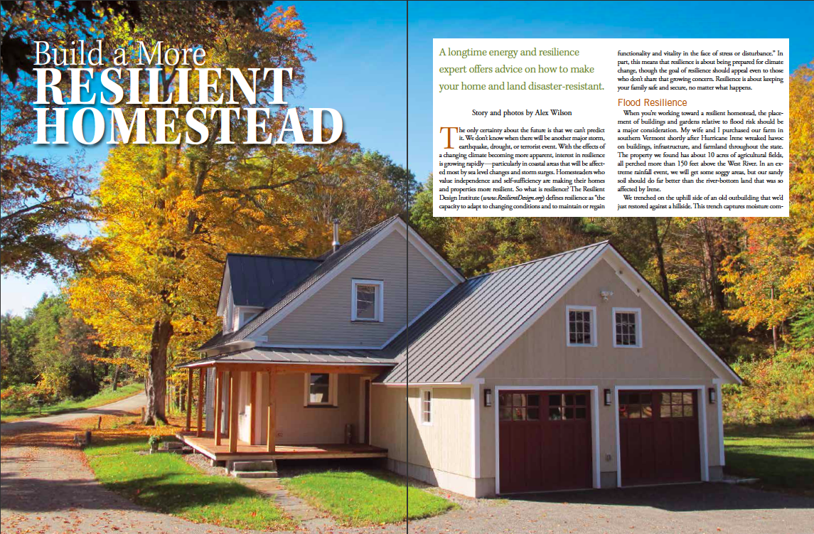 Creating A More Resilient Homestead Resilient Design Institute